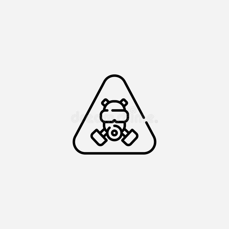 Asbestos Vector Icon Sign Symbol Stock Vector - Illustration of roof ...