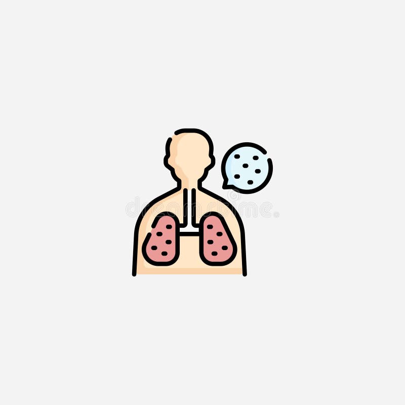 Asbestos Vector Icon Sign Symbol Stock Vector - Illustration of breath ...