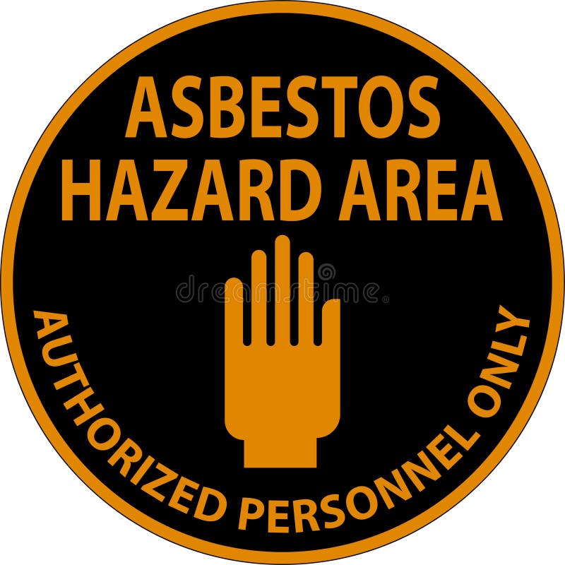 Asbestos Warning Signs Asbestos Hazard Area Authorized Personnel only ...