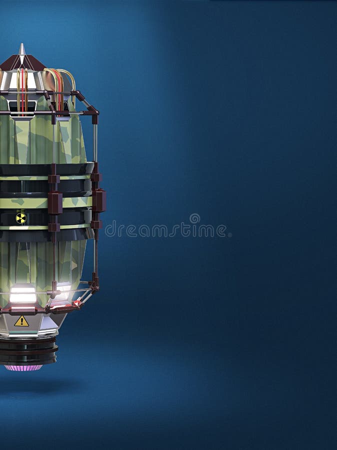 Asbtract High Details Technical Sci-fi Time Machine with Camouflage ...