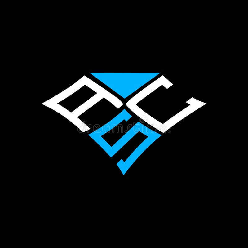 ASC Letter Logo Creative Design with Vector Graphic Stock Vector ...