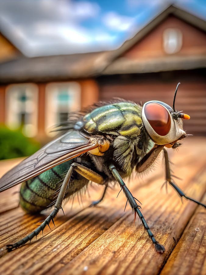 Ascalaphidae Bug Walks House Stock Illustration - Illustration of ...