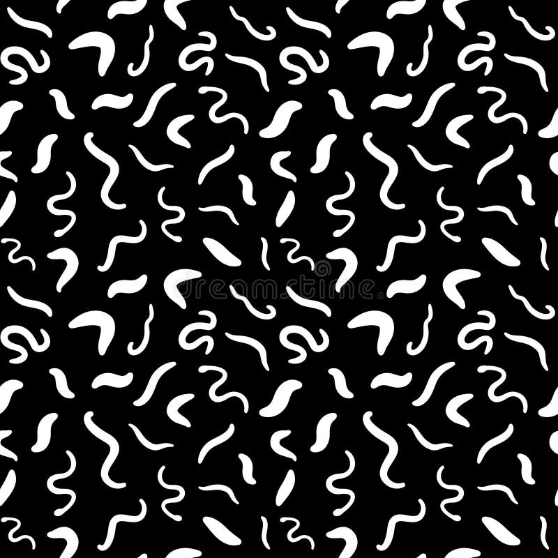 Ascariasis Parasites Helminths Vector Concept Seamless Pattern Stock ...