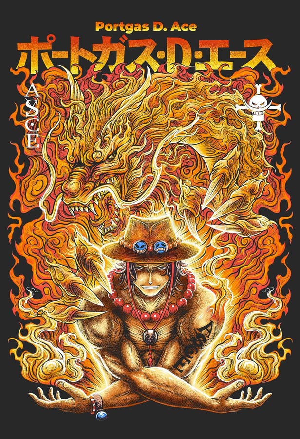 ASCE ONE PIECE TRANSPARANT IMAGE ULTRA HD DWONLOAD, PRINTABLE, DTG, DTF ...