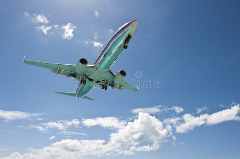 Ascending Airplane stock image. Image of airliner, plane - 25380207
