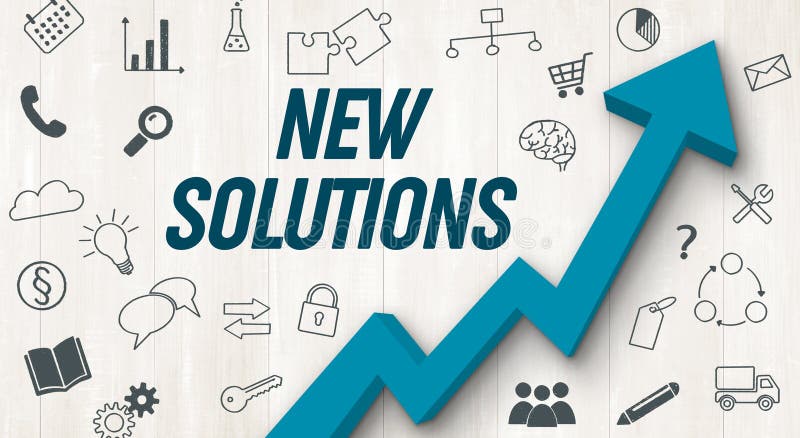 New Solutions stock photo. Image of font, success, idea - 303831614