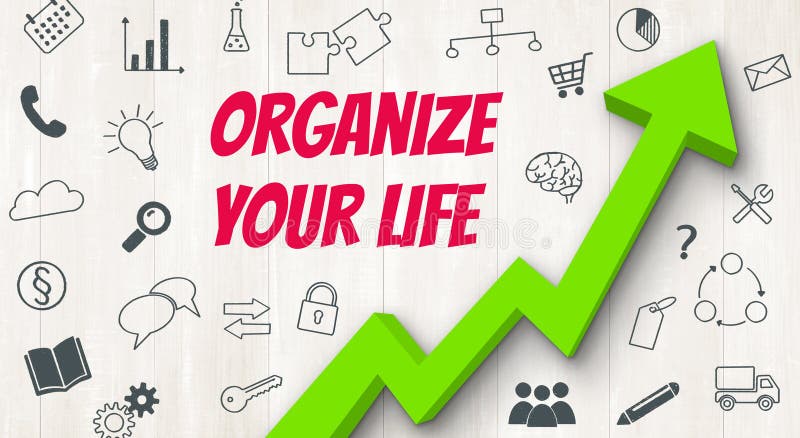 Organize your life stock illustration. Illustration of inspiration ...
