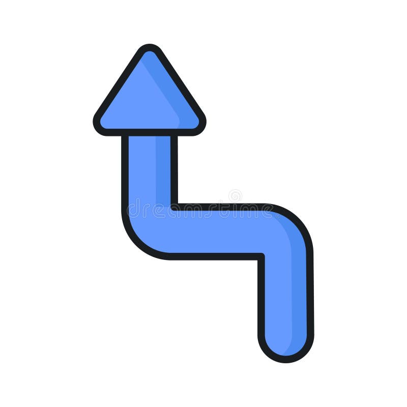 Ascending Arrow Vector Icon in Trendy Style Stock Vector - Illustration ...