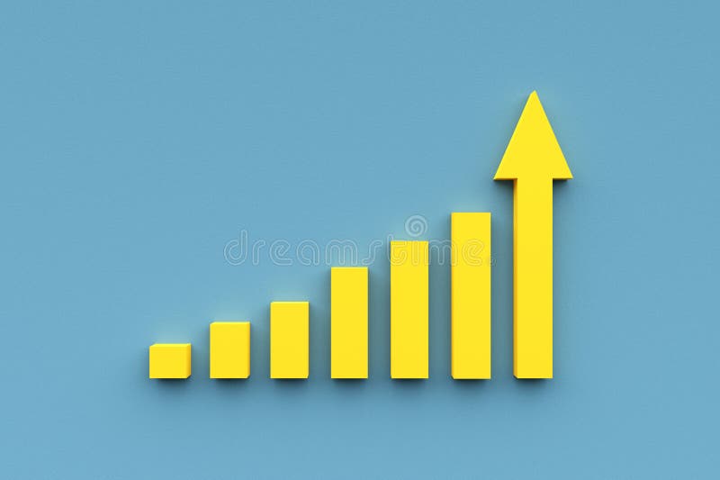 3d Upward Progress Business Chart Arrow Stock Illustrations – 901 3d ...