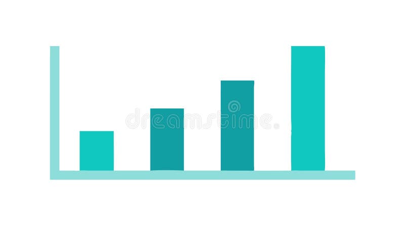Ascending Bar Graph Vector Illustration, Data Analysis and Growth Icon ...