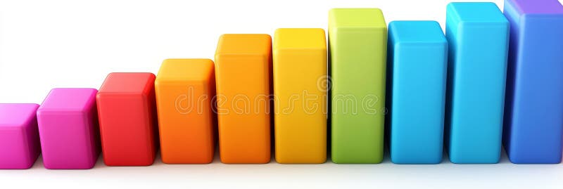 Ascending Color Gradient Charts a Visual Representation of Growth and ...