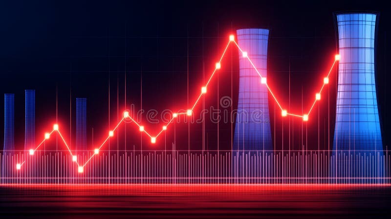 Ascending Lines on a Graph, Visualizing Growth, Progress, and Positive ...