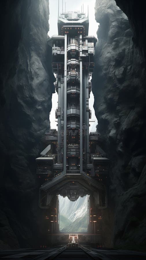 Ascending To Adventure: Exploring a Monolithic Research Outpost Stock ...