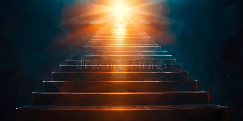 Ascending Towards Success: a Staircase Symbolizing Progress, Growth ...