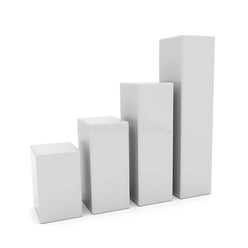 Ascending White Blocks Symbolizing Growth, Progress, and Achievement ...