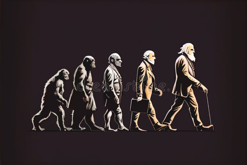 Ascenso Del Hombre Con Charles Darwin Stock de ilustración ... Ascenso Del Hombre Con Charles Darwin Stock de ilustración ...