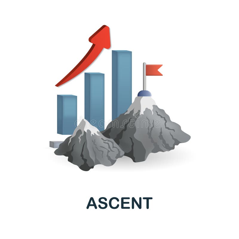 Ascent Icon. 3d Illustration from Performance Collection Stock Vector ...