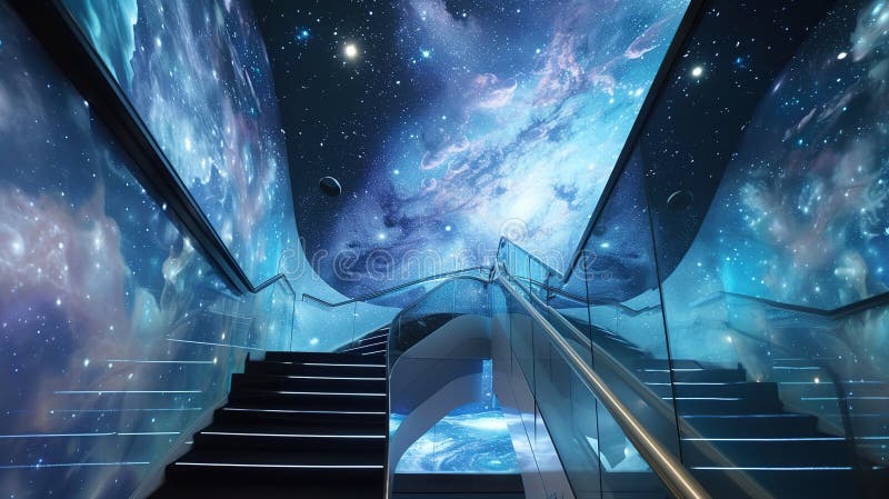 The Ascent Leads To a Massive Mirror that Frames a View of the Galaxy ...