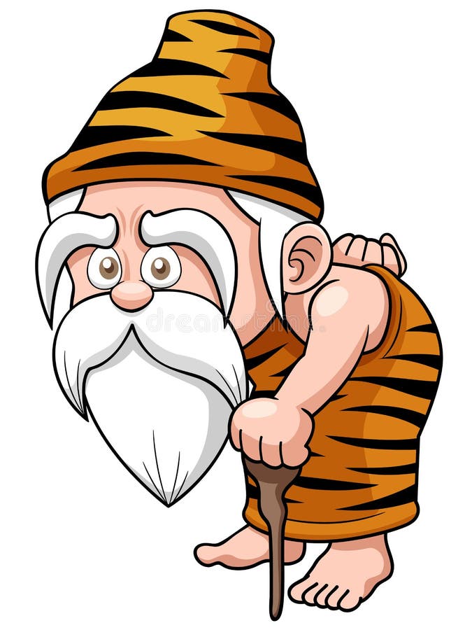 Asceta de la historieta ilustración del vector. Ilustración de piel ...
