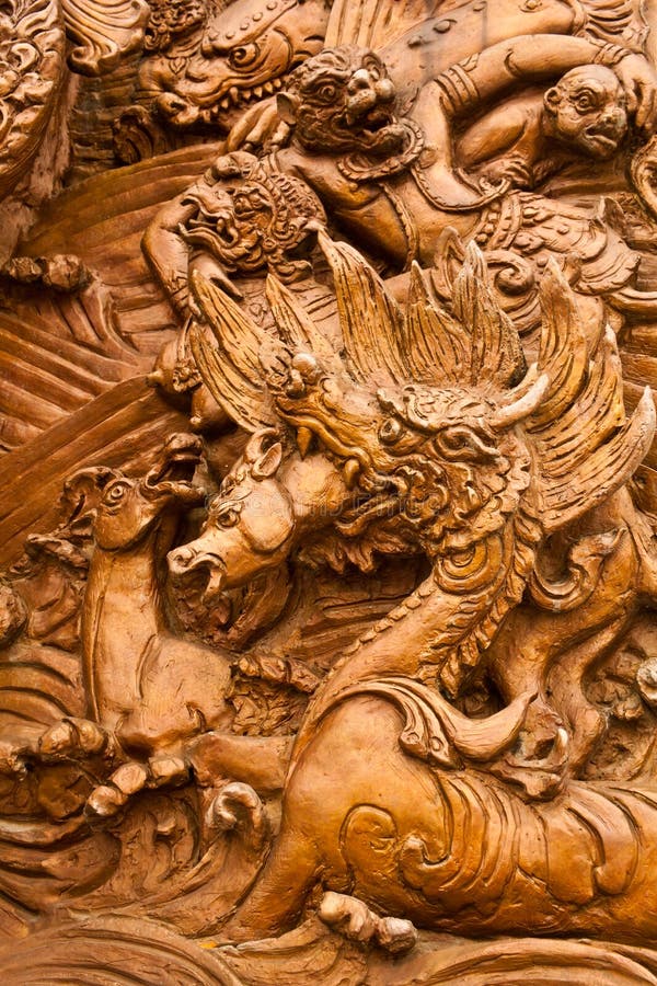 Ascetic Statue In Thai Style Molding Art Stock Image - Image of buddha ...