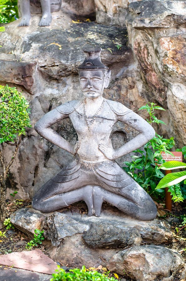 Ascetic statue stock image. Image of serious, hermit - 15880471