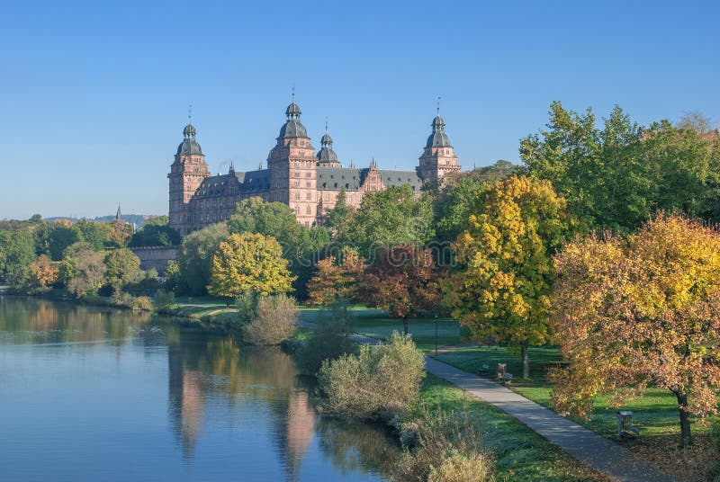 Aschaffenburg,Main River,Bavaria,Germany Stock Photo - Image of ...