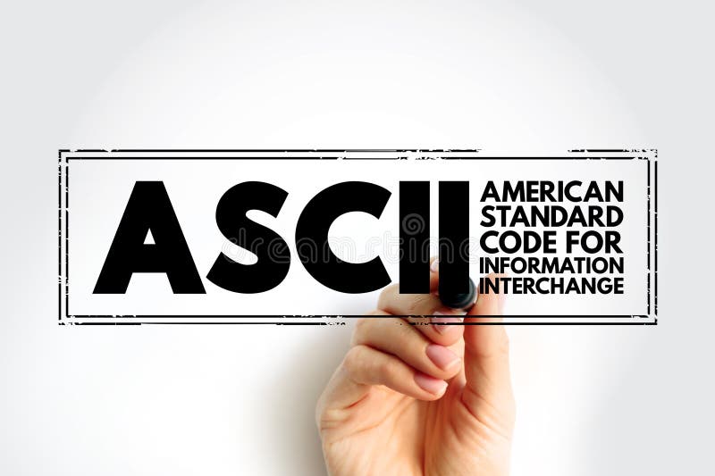 Ascii American Standard Code for Information Interchange Acronym ...