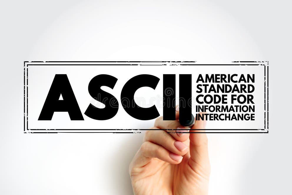 Ascii American Standard Code for Information Interchange Acronym ...