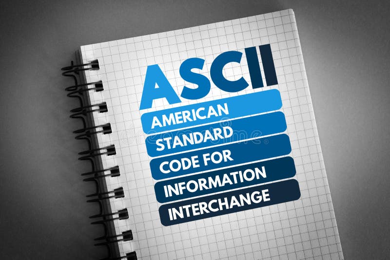Ascii American Standard Code for Information Interchange Acronyme on ...