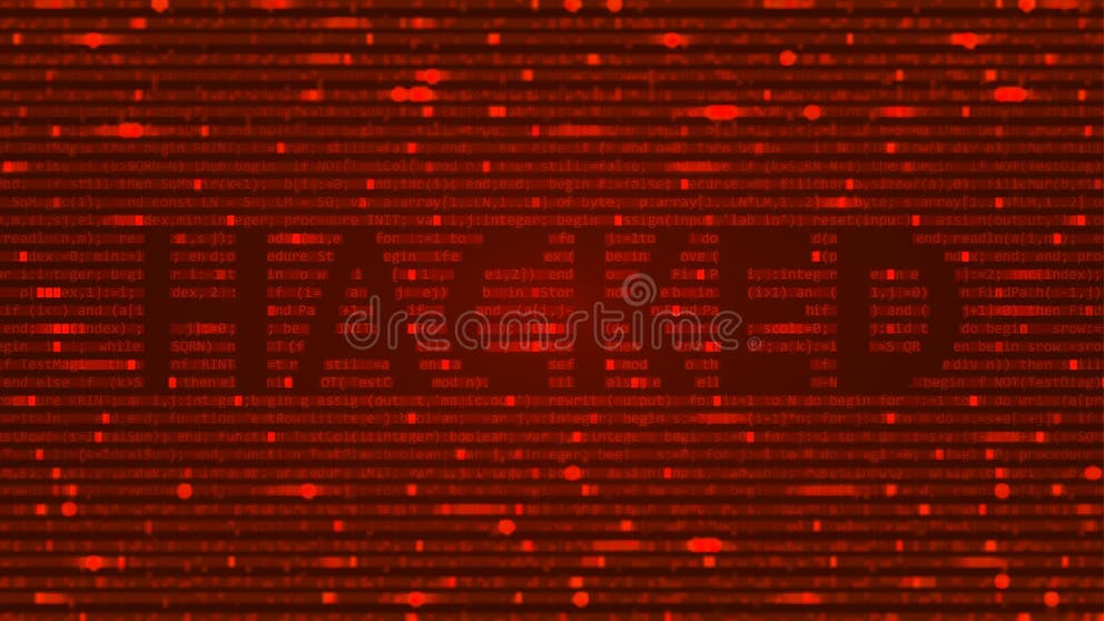 ASCII Art Background with Word Hacked Stock Vector - Illustration of computer, hack: 127196317