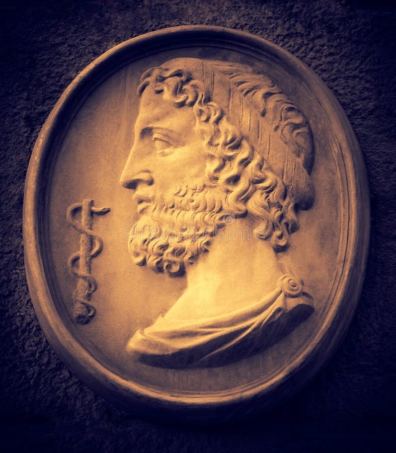 Greco Dio Asclepio immagine stock. Immagine di serpente - 30939463