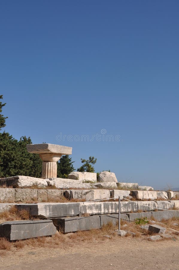 Asclepion stock photo. Image of ruins, blue, healing - 16336878