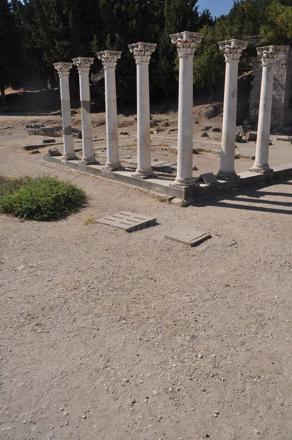 Asclepion stock image. Image of roman, hospital, columns - 16355419