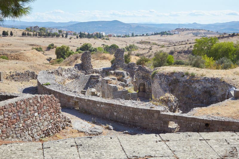 The Asclepion, Ancient Pergamon S Healing Center Stock Image - Image of ...