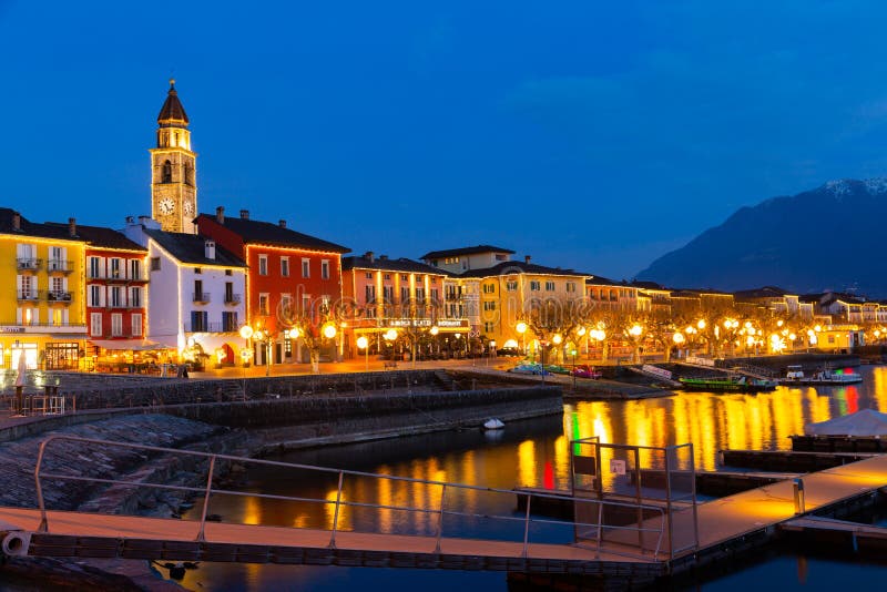 Ascona, Switzerland - January 03, 2022: Christmas Decorations on the ...