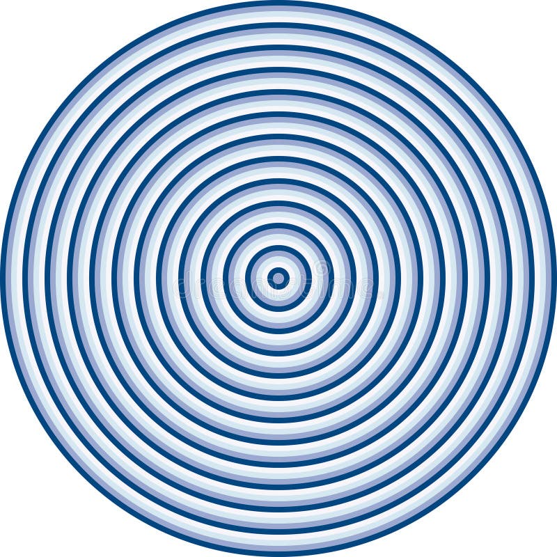 Visual Effect Created by Different Shades of Blue and White Circles ...