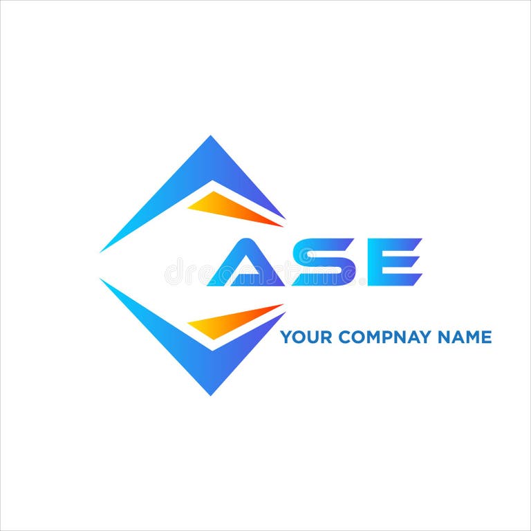 ASE Abstract Technology Logo Design on White Background. ASE Creative ...