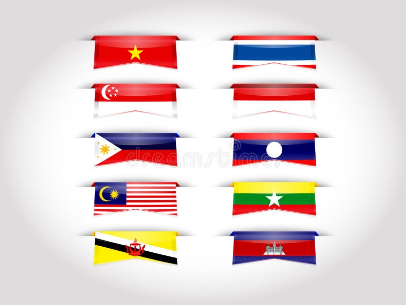 Asean Aec Lable Illustration Background Stock Illustrations – 1 Asean ...