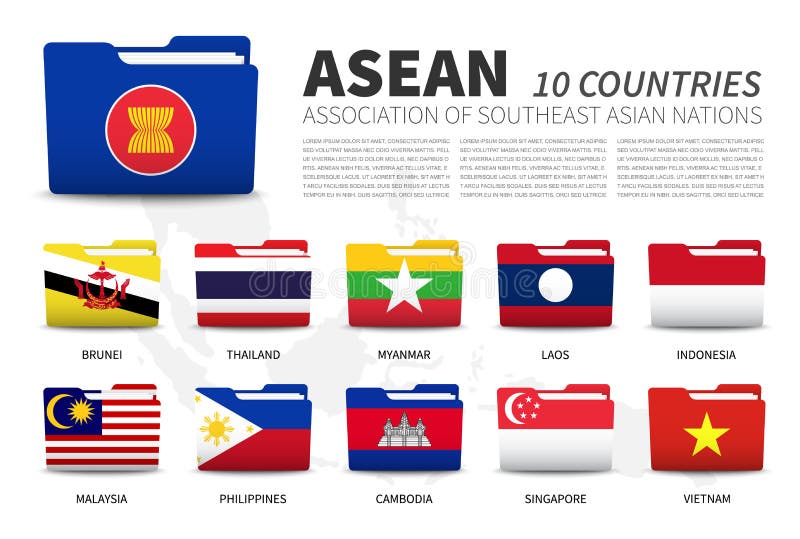 ASEAN Flag Association of Southeast Asian Nations and Membership ...