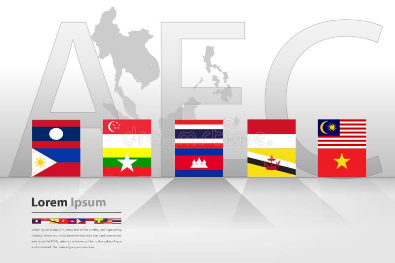 AEC Graphic collection stock vector. Illustration of asean - 55295683