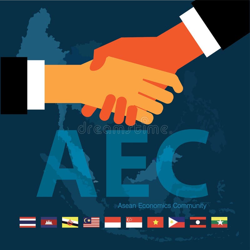 Asean Economics Community(AEC) Eps10 Format Stock Vector - Illustration ...