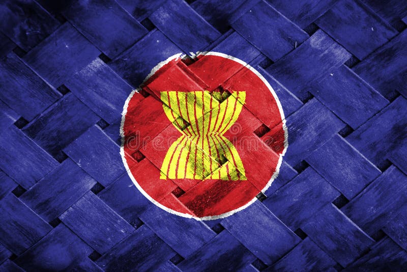 Asean Flag, Flag on the Wood Stock Image - Image of community, korea ...