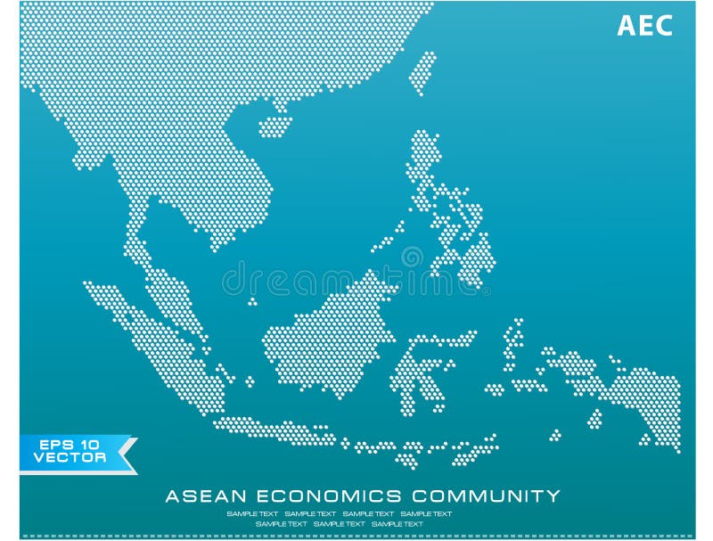 Asean Map Illustration Vector EPS Stock Illustration - Illustration of ...
