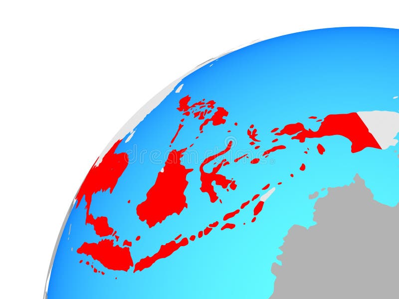 ASEAN on Globe Map with Asia Stock Illustration - Illustration of asian ...