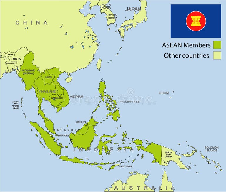 Asean Map Stock Illustrations – 1,075 Asean Map Stock Illustrations ...