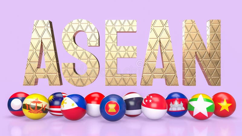 Flag Asean Association Southeast Asian Nations Membership Stock ...