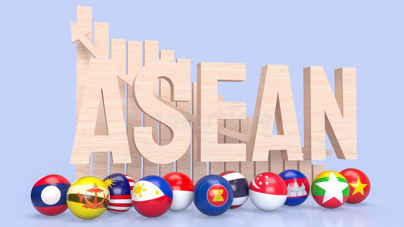 Flag Asean Association Southeast Asian Nations Membership Stock ...