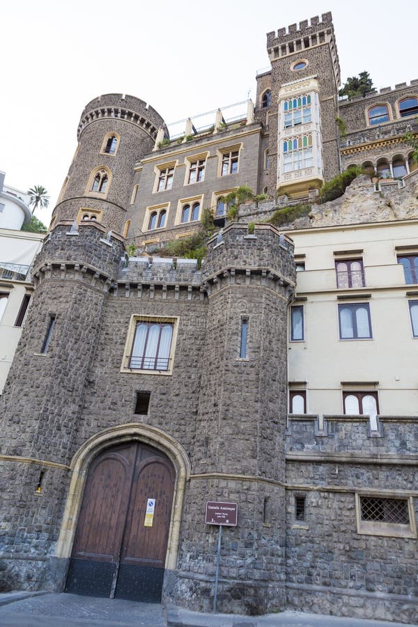 Castle on the Sea in Naples Stock Image - Image of fortress, napoli ...