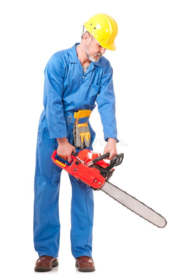 Aserrador adulto foto de archivo. Imagen de arrancar - 30767346