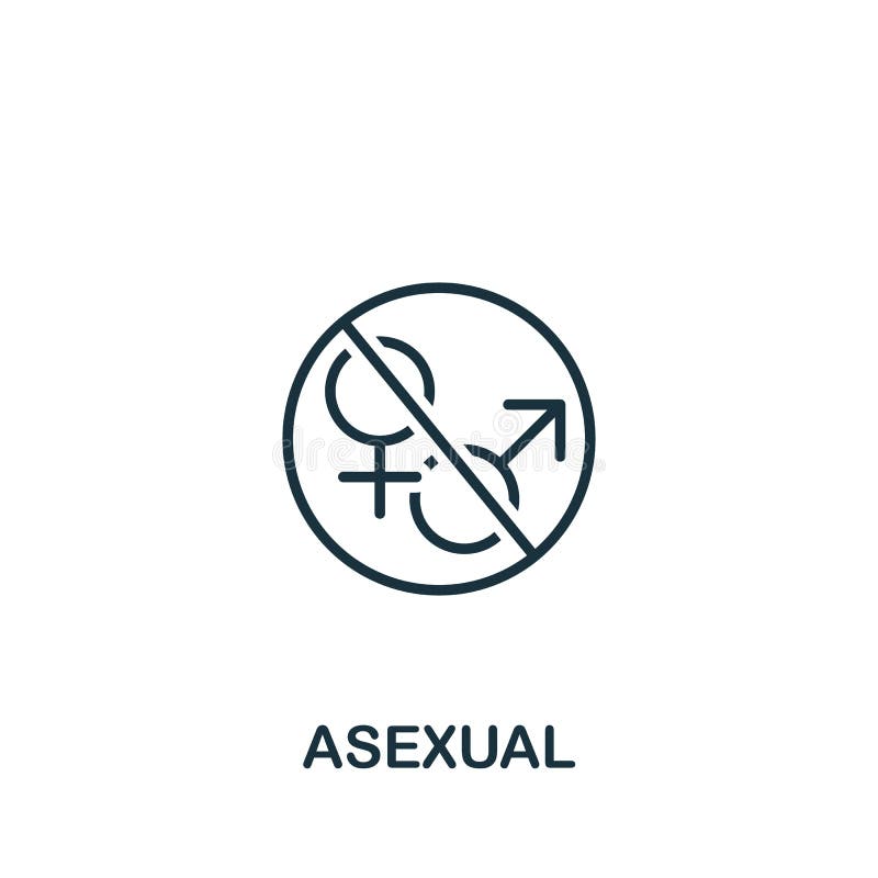 Asexual Icon. Monochrome Simple Lgbt Icon for Templates, Web Design and ...